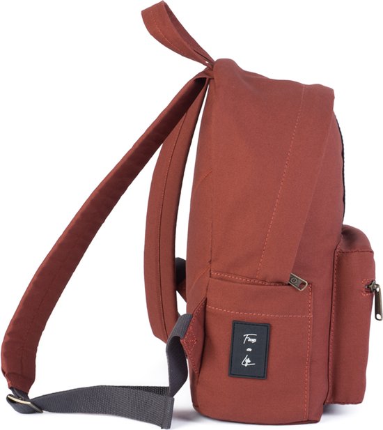 Nors - Brixton Skoolbag Mini Rugtas Brick ( Baksteen Kleur ) | bol