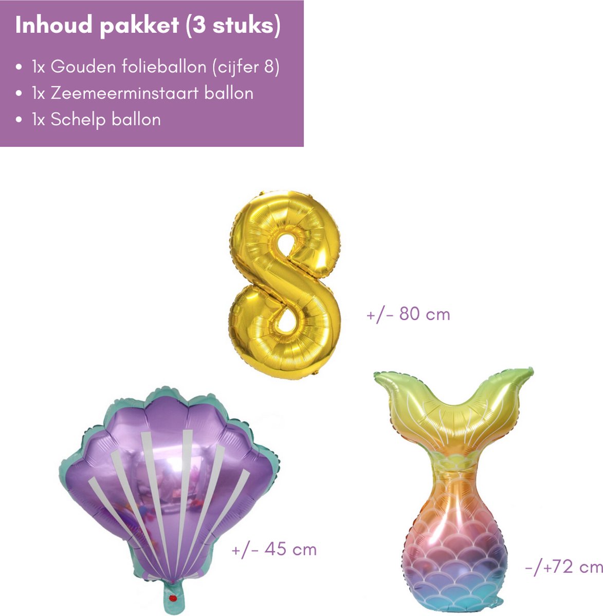 Zeemeermin - Feestversiering - Zeemeermin versiering - 8 jaar ...