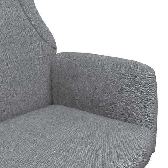 Relaxstoel stof lichtgrijs | bol.com
