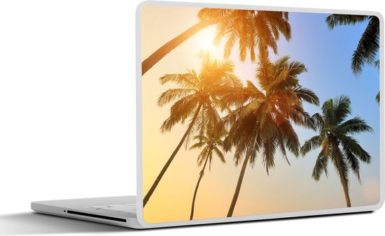 Laptop sticker - 15.6 inch - Palmboom - Zon - Zomer - Tropical - 36x27 ...