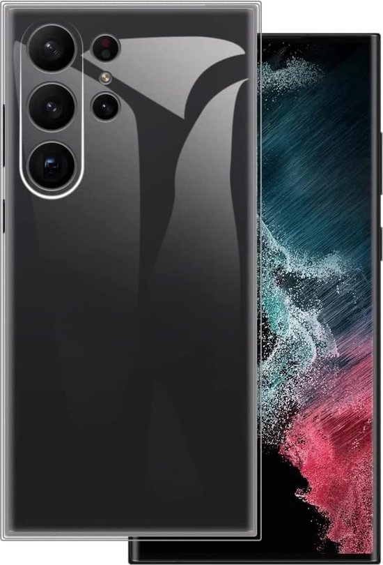 Casemania Hoesje Geschikt voor Samsung Galaxy S23 Ultra Transparant ...