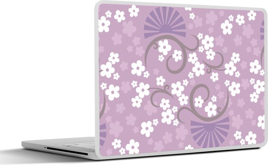 Laptop sticker - 14 inch - Bloemen - Patronen - Sakura - 32x5x23x5cm ...