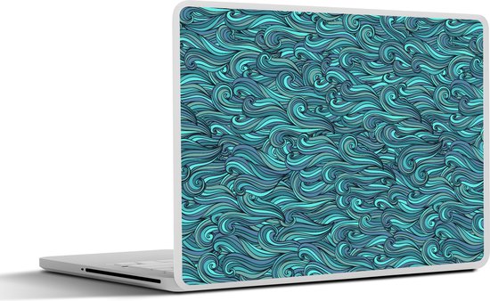 Laptop sticker - 14 inch - Waves - Patronen - Water - 32x5x23x5cm ...