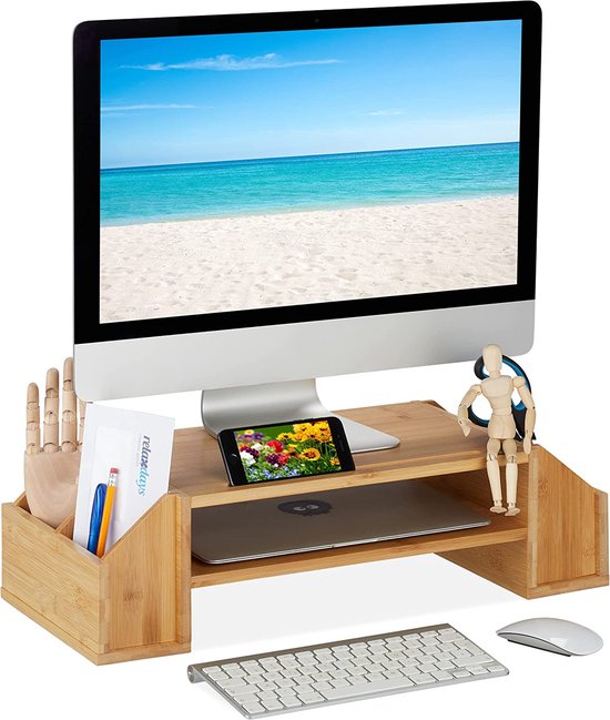 Monitorstandaard - Desk monitor stand - Laptopstandaard | bol.com