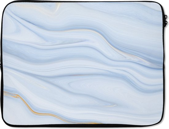 Laptophoes 17 inch - Marmer print - Golf - Blauw - Patronen - Marmer ...