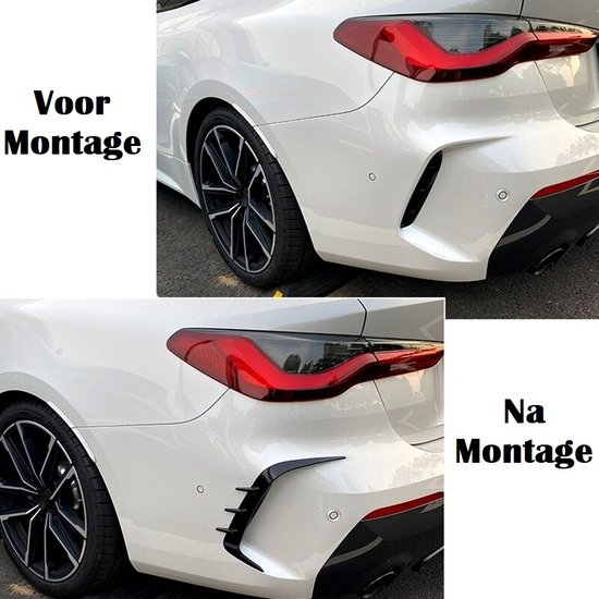 Bmw 4 serie G22 Coupe Shark Canard Spoiler M3 M4 Pack Styling Bumper ...