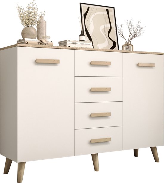 InspireMe- Dressoir - Commode - Moderne Ladenkast - Kast - ( Breedte ...