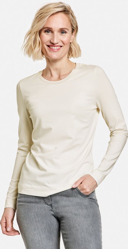 GERRY WEBER Dames Basic longsleeve Powder-42 | bol