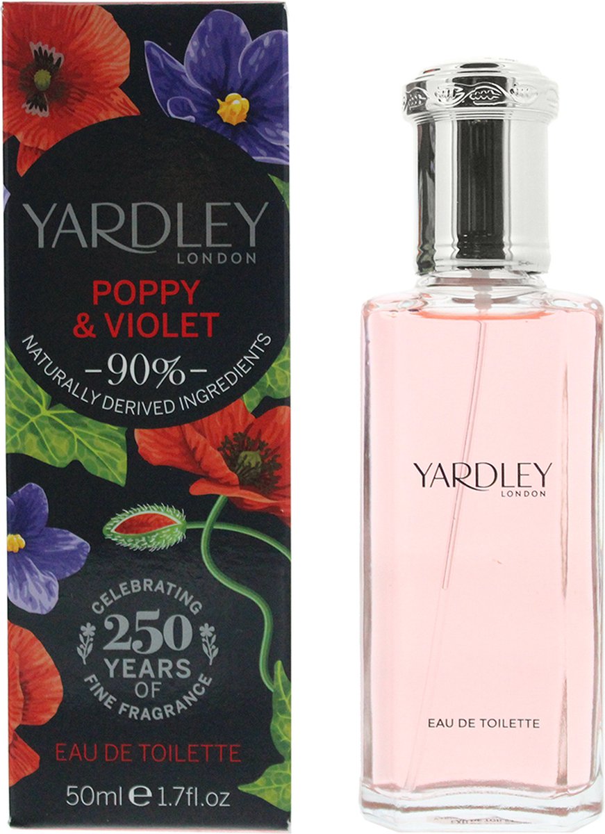 Yardley Poppy And Violet Edt W 50 Ml | bol.com