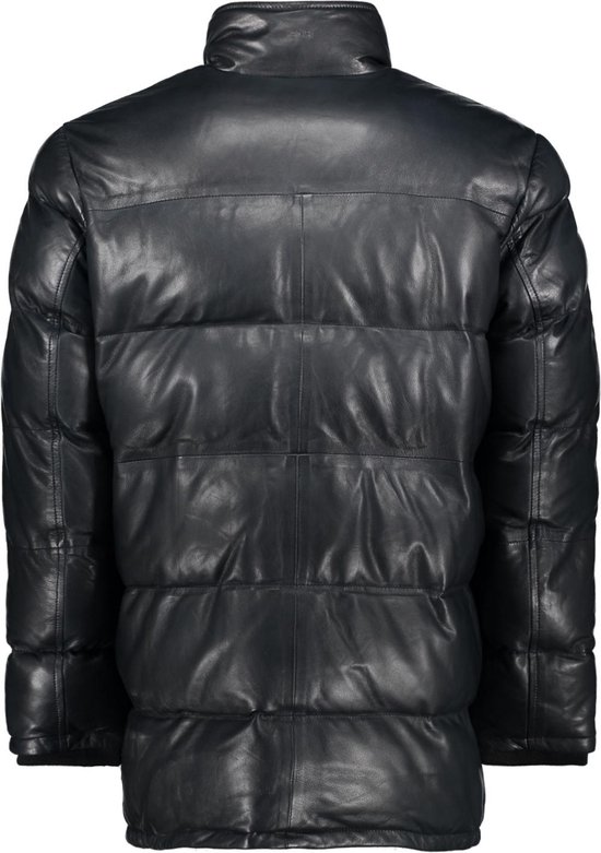 Donders Jas Leather Jacket 52333 790 Blue Night Mannen Maat - 54 | bol.com