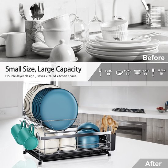 Keuken Afrdruiprek – Keuken Accessoires – Droogrek voor Afwas | bol