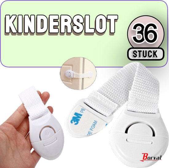Borvat® | 36X Kind Veiligheidsslot – Afsluiten van Kasten, Lades en ...