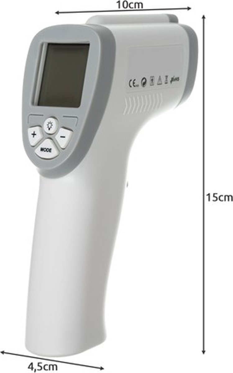 RoHS Infrarood Thermometer - Contactloos - Koortsmeter voor kind en ...