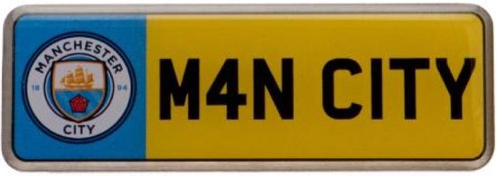 Manchester City Number Plate Badge | bol