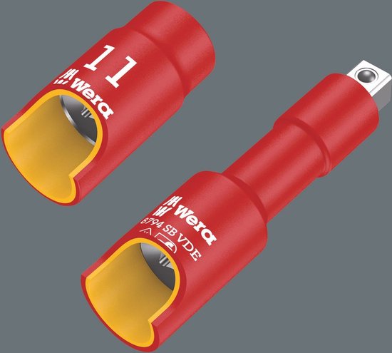 Wera - 8794 LB VDE Zyklop - verlengstuk geïsoleerd lang - 3/8" x 166mm ...