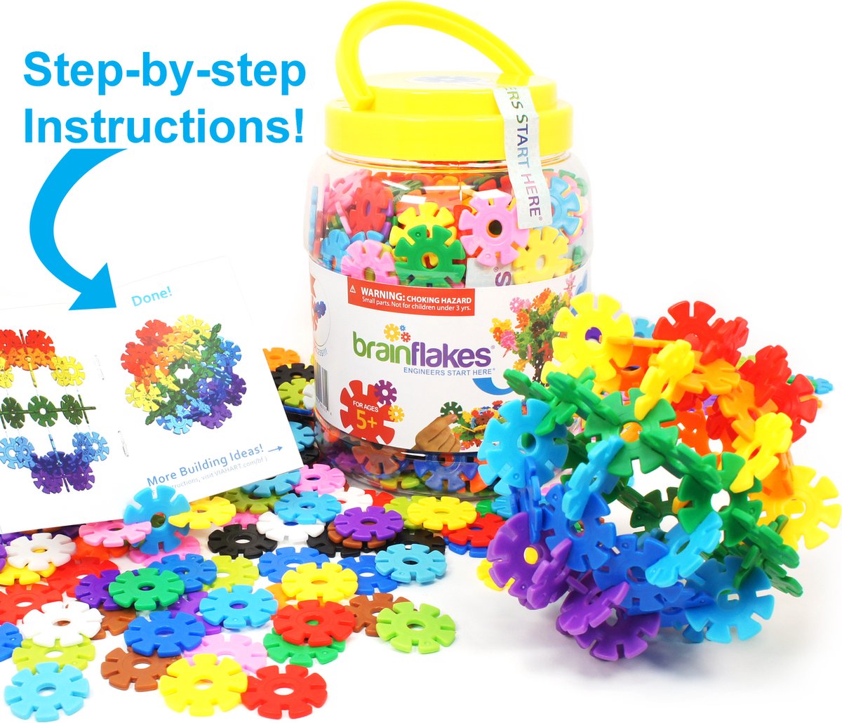 Brain Flakes - 500 stuks - Steekbloemen - STEM-speelgoed | bol