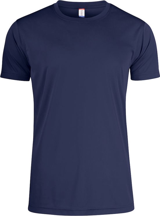 Clique T-shirt Basic Active Heren Donker Navy - Maat XXL | bol.com