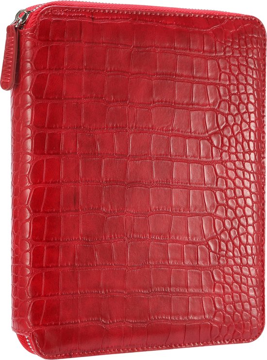 Victoria's Journals Croco Smyth Zipper Folder - Schrijfmap A5 - Luxe Vegan Leer... | bol