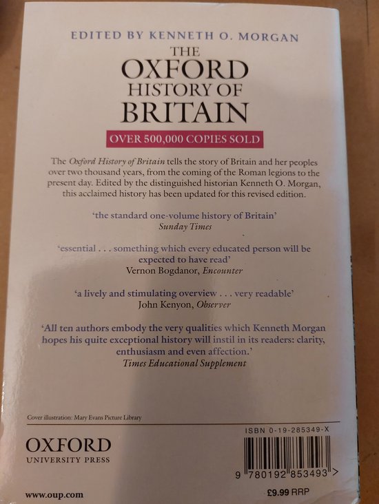 Oxf Hist Britain Rev Ed P, Kenneth O. Morgan | 9780192853493 | Boeken ...