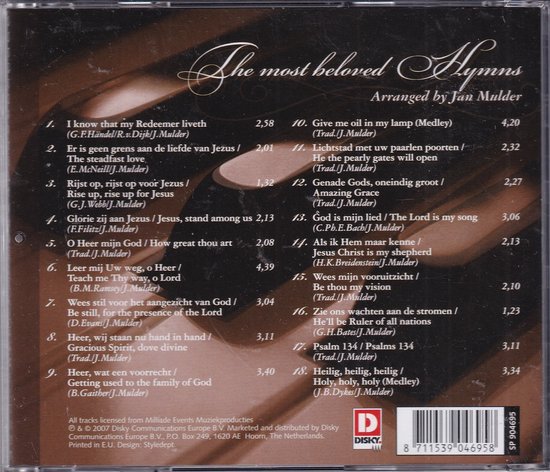 The Most Beloved Hymns - Arrangements by Jan Mulder - Jan Mulder ...