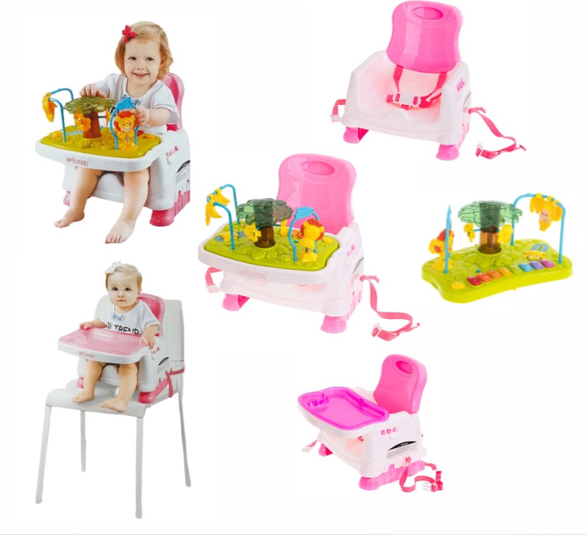 Chaise haute interactive 3 en 1 - Chaise multifonctionnelle avec table ...
