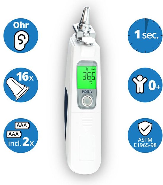 Fora IR20b Oorthermometer - Koortsthermometer | bol