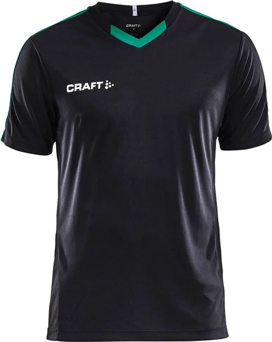 Craft Progress Jersey Contrast M 1905561 - Black/Team Green - S | bol