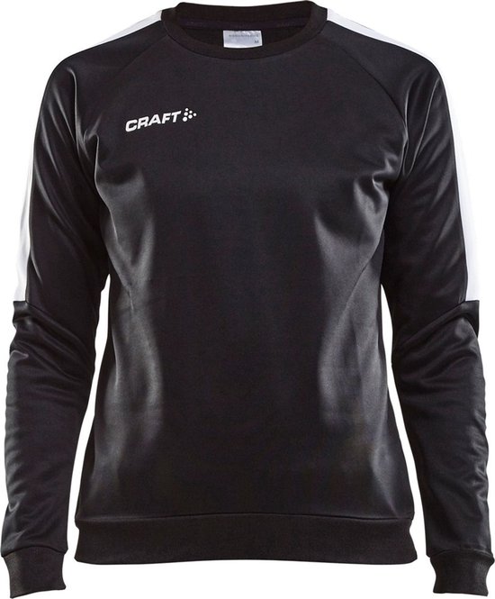 Craft Progress R-Neck Sweater W 1906981 - Black/White - M | bol