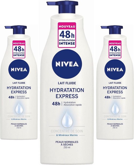 Nivea Hydratation Express 48H Hydraterende Body Lotion Multi Pack - 3 x ...