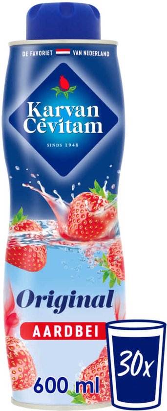 Karvan Cévitam siroop | fles van 60 cl | aardbei | bol