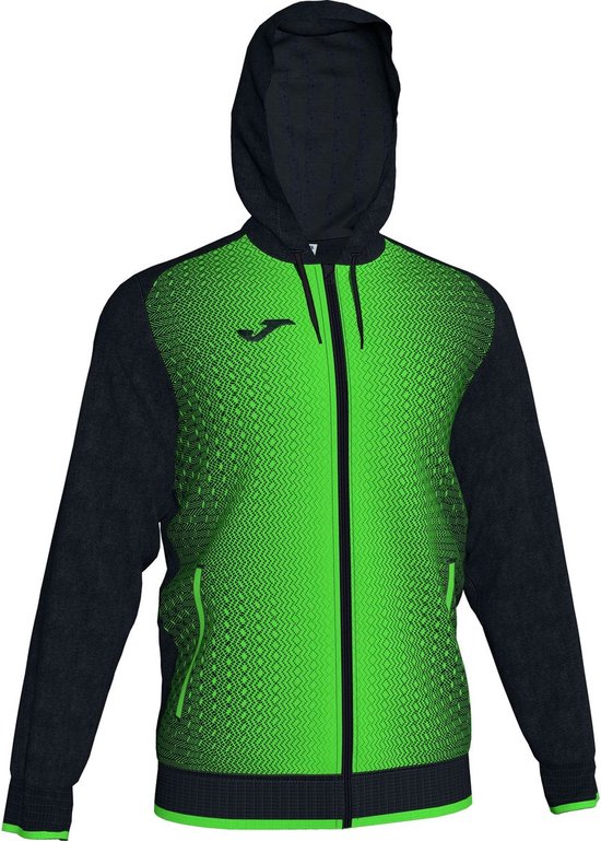 Joma Supernova Jas Met Kap Heren - Zwart / Fluo Groen | Maat: M | bol