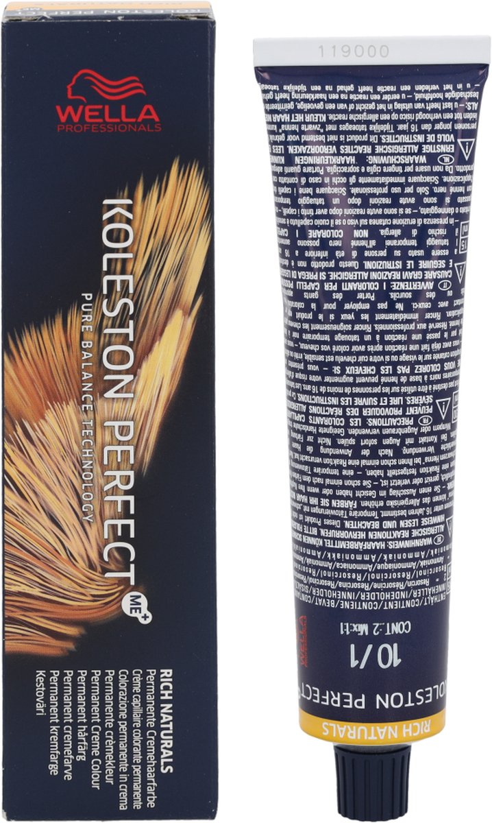 Wella Koleston Perfect Me+ Haarverf - Rich Naturals - 10/1 - 60 ml | bol.com