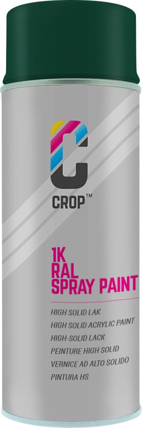 CROP Spuitbus - RAL 6005 mosgroen - Zijdeglans - 400ml | bol.com