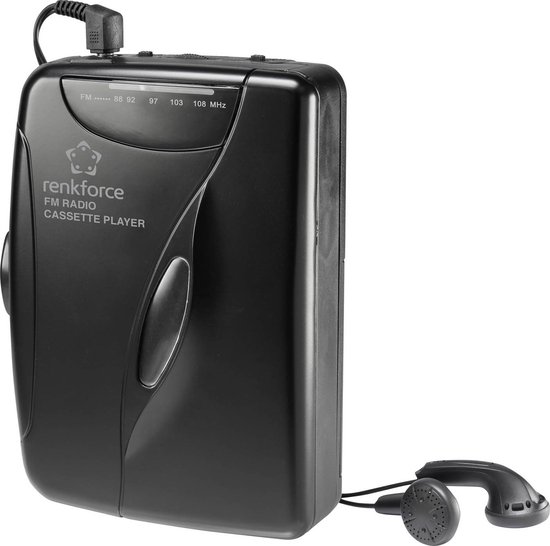 Renkforce RF-CP-150 Draagbare cassettespeler Zwart | bol