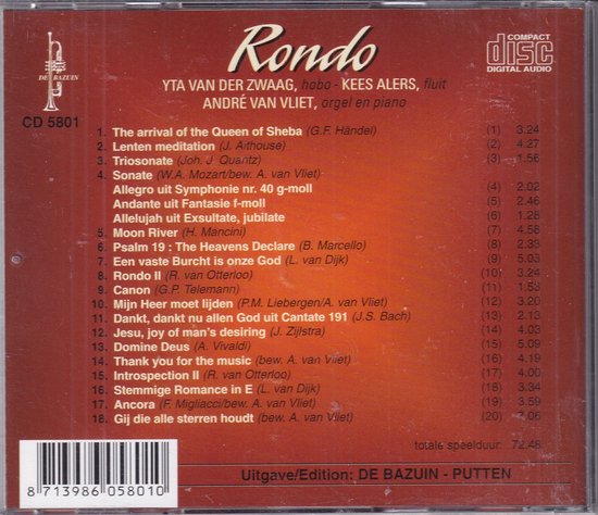 Rondo - Yta van der Zwaag, Kees Alers, Andre van Vliet, Yta van der ...