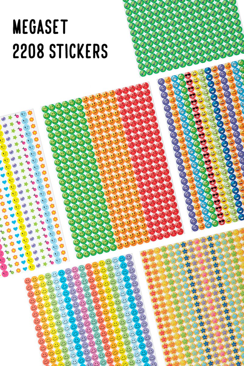 Stickervellen A4 Beloningsstickers - Meer dan 2000 Stickers van ...