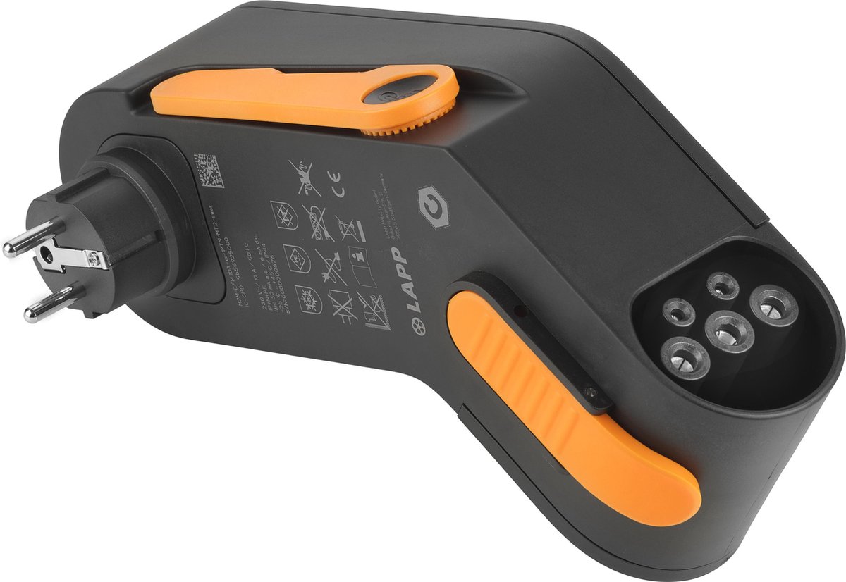 Mobiele thuislader elektrische auto - Schuko stopcontact naar type 2 ...