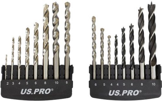 Borenset met boren voor steen - metaal en hout 16-delig | bol