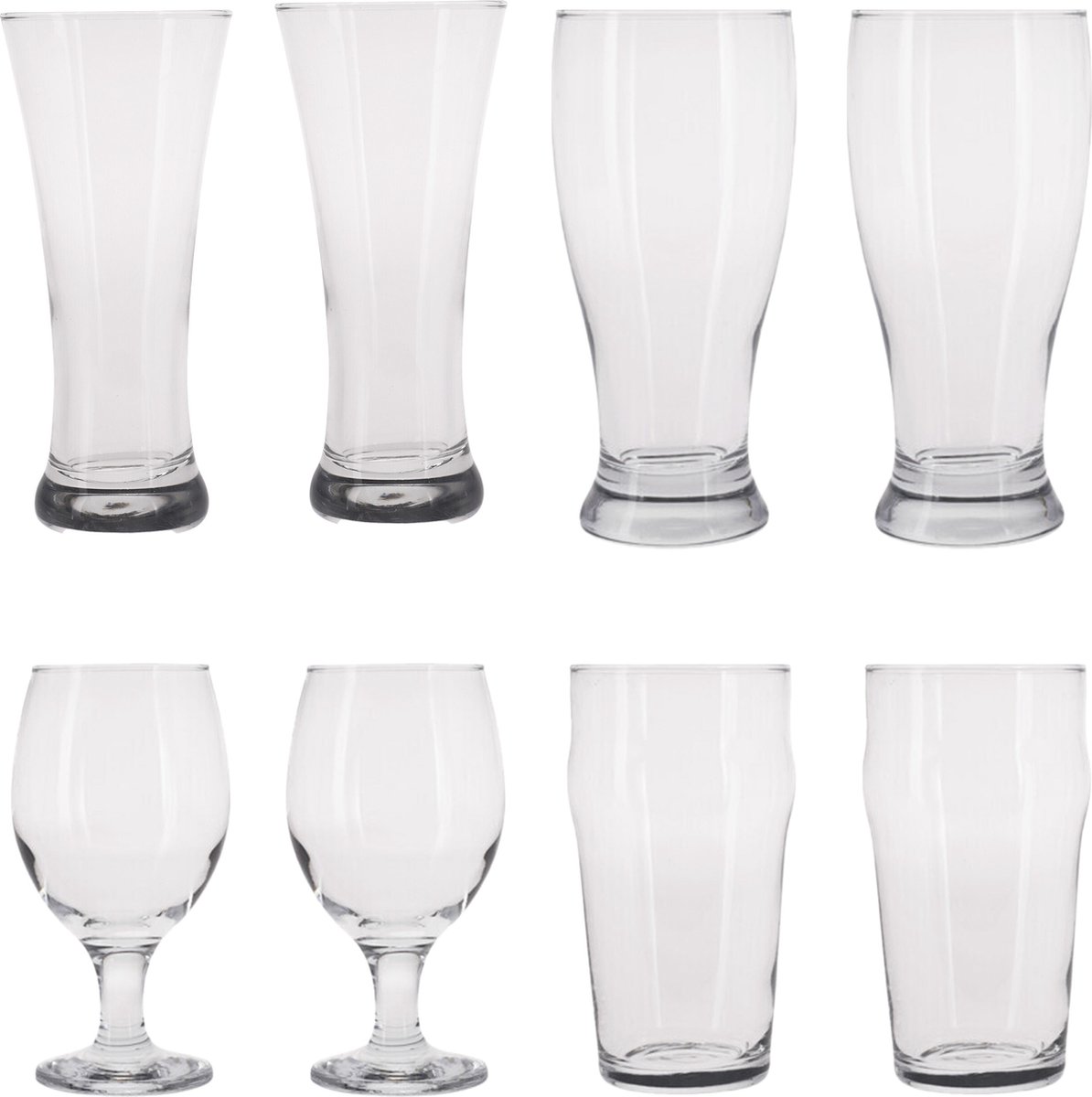 Atmos Fera Speciaal bierglazen set - 16x stuks - 4 verschillende soorten | bol.com