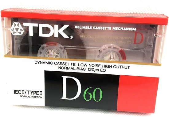 TDK D60 Dynamic Cassette Low Noise (5-Pack) (Vintage 1988) | bol