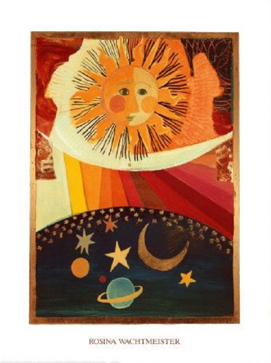 poster Verkerke Rosina Wachtmeister - Sonne, Mond und Sterne 60 x 80 cm | bol.com