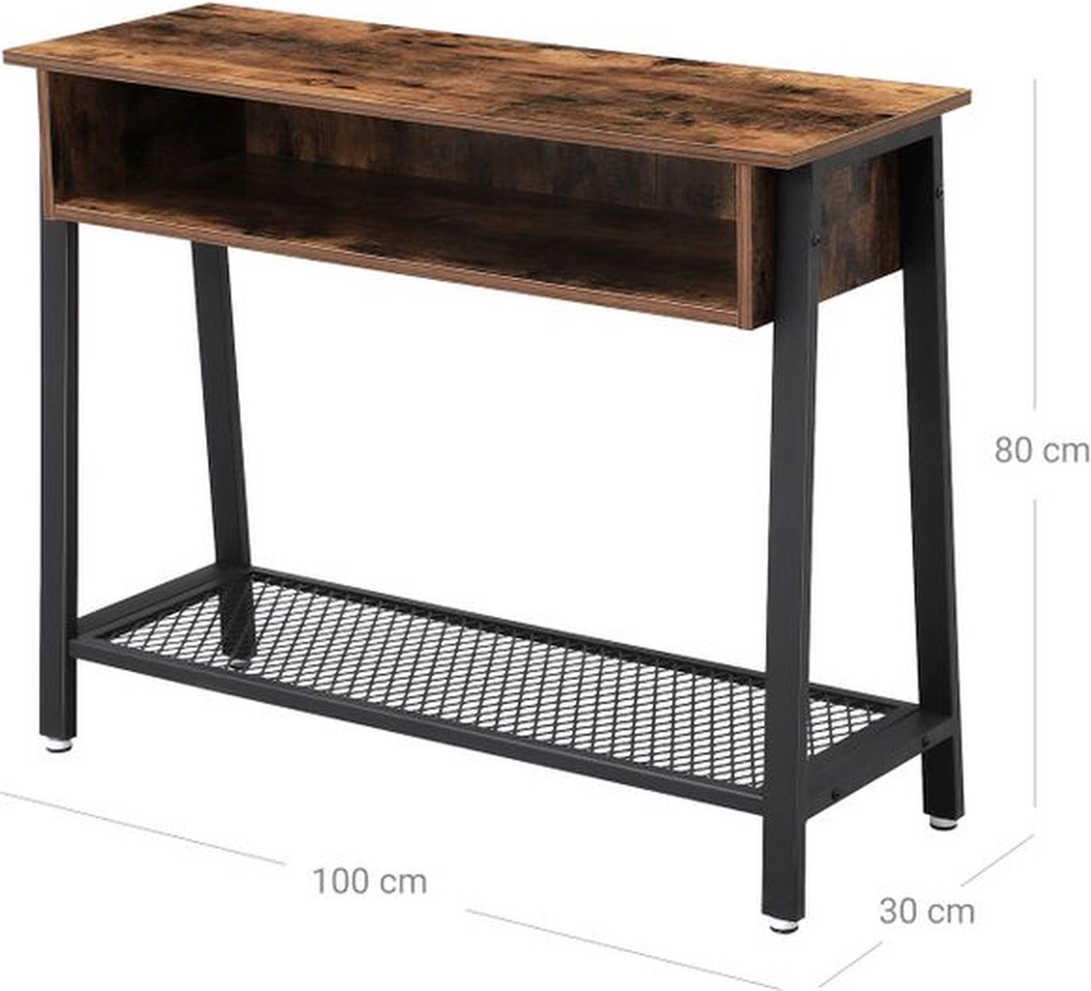 Table console - Table d'entrée - Console stable - Buffet - avec étagère ...