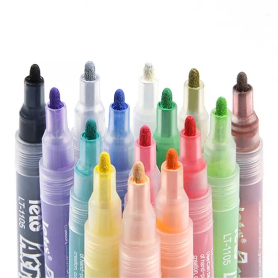Jawes- Acryl stiften- 24stuks- Stiften- Marker- Waterbestendig- Acryl ...