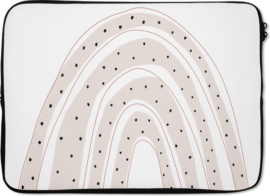 Regenboog - Pastel - Abstract - Laptop - Laptop case - Laptopcover ...