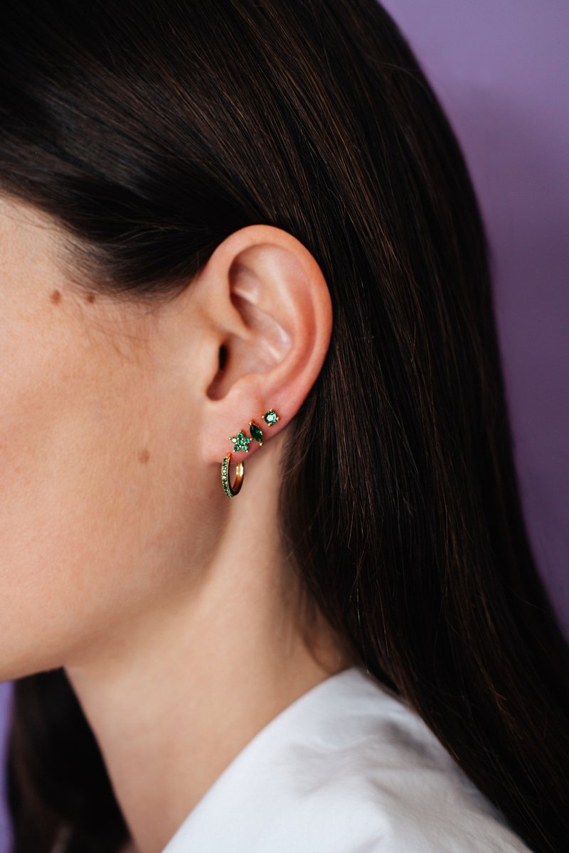 Rebelle Amsterdam - Oorringen - Diamanten Oorbellen Dames - Gouden ...