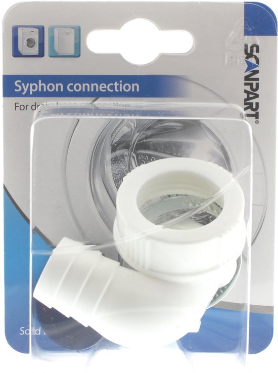 Scanpart sifon aansluiting - Geschikt voor wasmachine vaatwasser - 3/4" slang -... | bol
