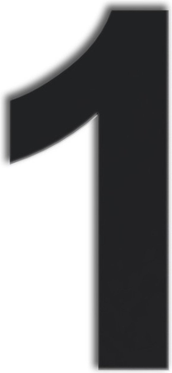 LIROdesign - Numéro de maison Zwart 15 cm - Nr. 1 - Numéro de maison ...