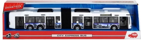 Dicky Toys - Autobus - City Express - Wit - 46 cm | bol