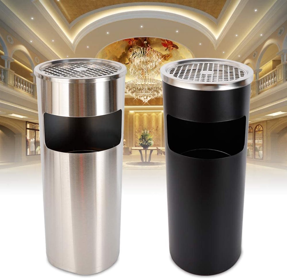 Asbak voor buitengebruik - staande asbak - HOGE KWALITEITSBIN | bol.com