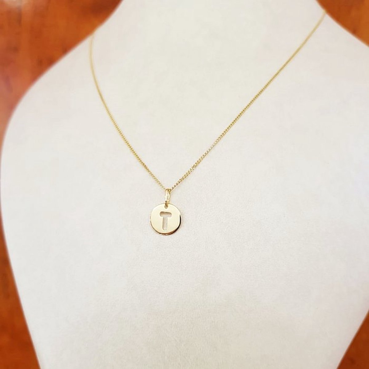 Goud Hanger Letter T Rond 14 karaats | bol.com